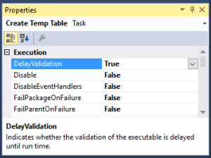 How to use Temp tables in an SSIS package | Tidbytez